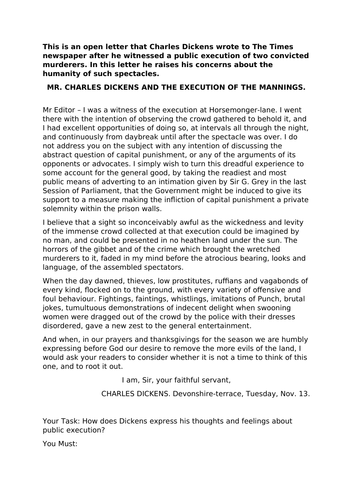 19th century text (Thoughts and Feelings/Language Lesson) | Teaching ...