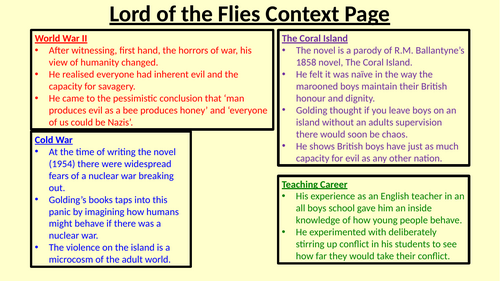 Lord of the Flies - 12 Chapters 12 Lessons | Teaching Resources