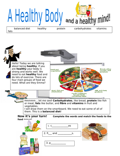 Living Things! A Healthy Body and Growth | Teaching Resources