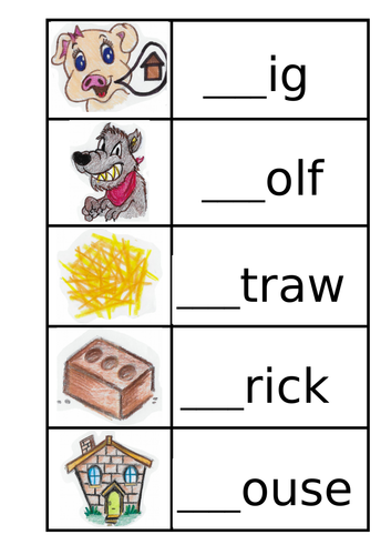 Three little pig EYFS/ KS1 writing activities | Teaching Resources