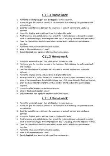 AQA GCSE Chemistry (9-1) - C11.3 Natural polymers FULL LESSON ...
