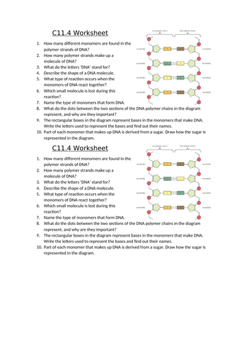AQA GCSE Chemistry (9-1) - C11.4 DNA FULL LESSON | Teaching Resources