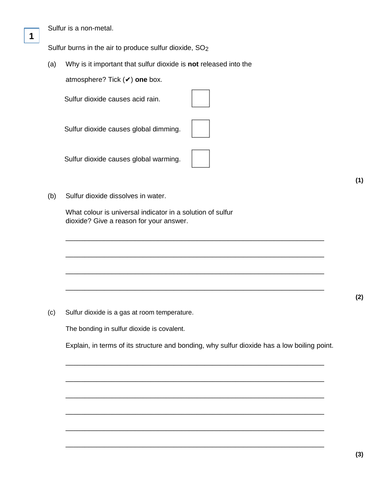AQA GCSE Chemistry (9-1) - C13.5 Atmospheric pollutants FULL LESSON ...