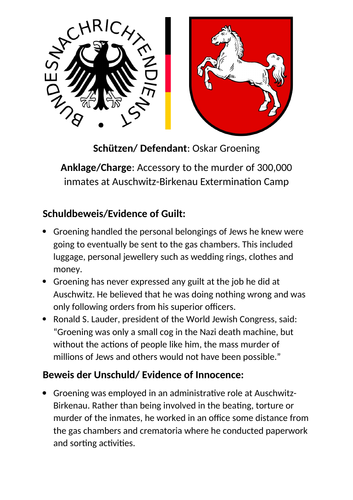 KS3 History: The Nuremburg Trials | Teaching Resources