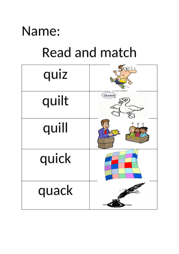 Consonant digraph qu | Teaching Resources