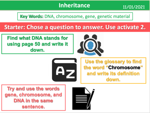 KS3 Activate 1 & 2 Biology | Teaching Resources