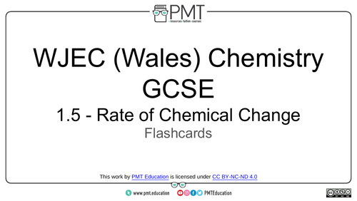 WJEC (Wales) GCSE Chemistry Flashcards | Teaching Resources