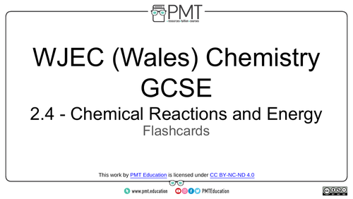 WJEC (Wales) GCSE Chemistry Flashcards | Teaching Resources