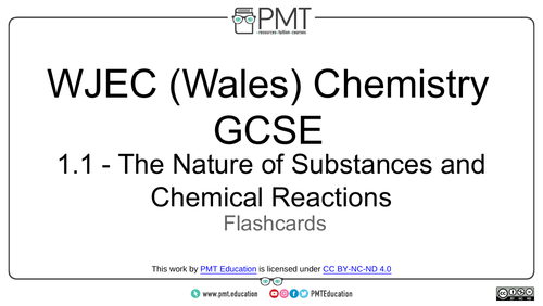 WJEC (Wales) GCSE Chemistry Flashcards | Teaching Resources