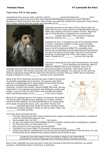 Remote Learning: Famous Faces English KS3 and KS4 | Teaching Resources
