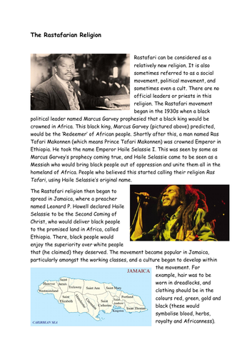 Rastafarianism | Teaching Resources