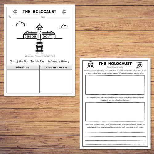 The Holocaust Reflection Activity Read, Draw, and Write for Deeper ...