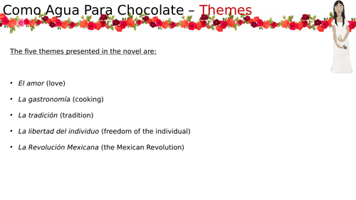 A Level Spanish Como Agua Para Chocolate Bundle | Teaching Resources
