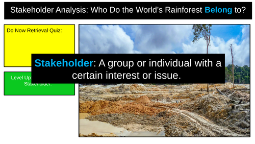 Rainforest Debate | Teaching Resources