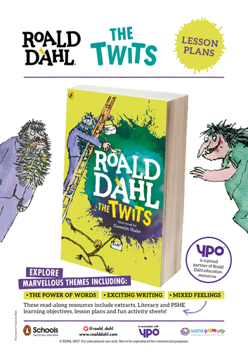 The Twits by Roald Dahl- Planning, Story and Complete Coloured Story ...