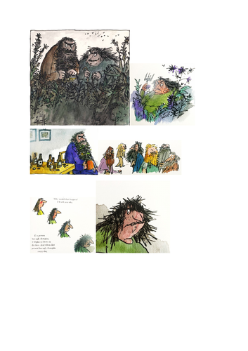 The Twits by Roald Dahl- Planning, Story and Complete Coloured Story ...