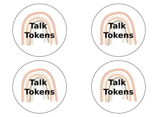 Boho Talk Tokens | Teaching Resources