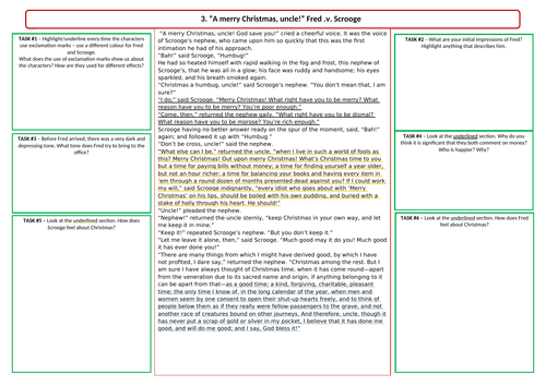 A Christmas Carol Stave 1 guided annotation | Teaching Resources