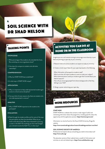 Soil science - start now to reap the rewards later | Teaching Resources