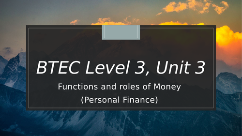 BTEC Business Level 3, Unit 3, Learning Aim A, Functions and roles of ...