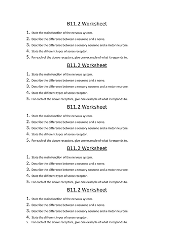 AQA GCSE Biology (9-1) B10.2 The structure and function of the human ...