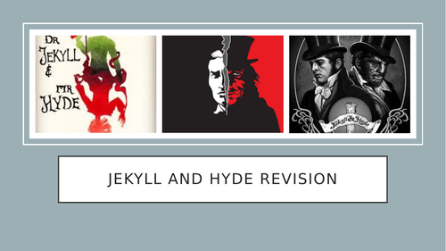 Jekyll and Hyde Revision Bible | Teaching Resources