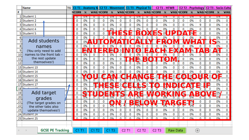 GCSE PE - Assessment / Progress Tracker | Teaching Resources