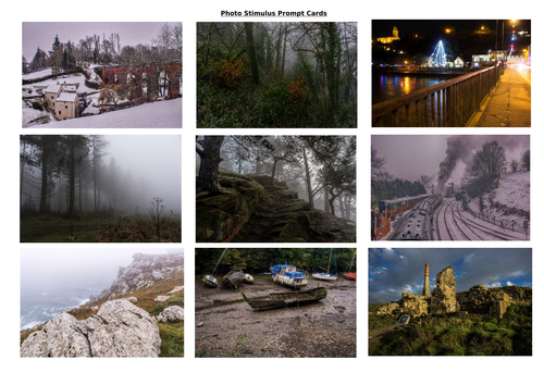 Photo Stimulus Cards for creative Writing | Teaching Resources