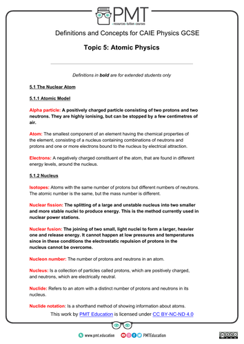 CAIE GCSE Physics Definitions | Teaching Resources CAIE GCSE Physics Definitions | Teaching Resources