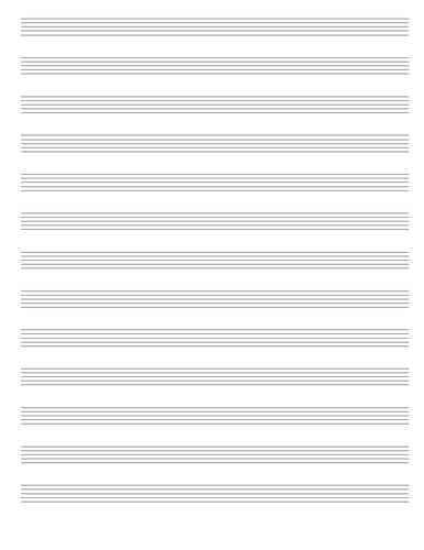 Music Sheet - Blank Staff Music Note Paper | Teaching Resources