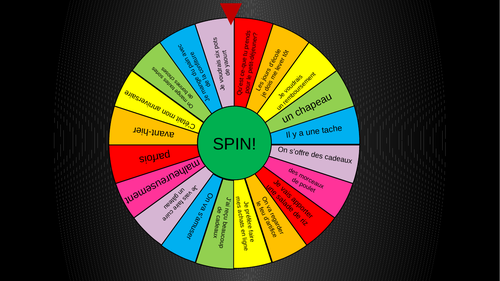 GCSE Studio French Module 3 Vocabulary Spin the Wheel | Teaching Resources