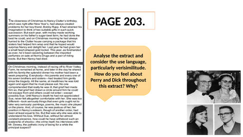 IB Literature - In Cold Blood, Capote | Teaching Resources