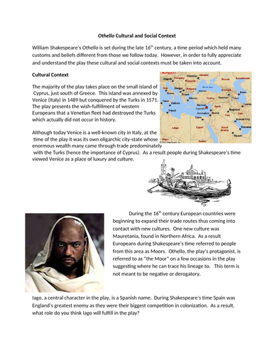 IB Literature - Othello | Teaching Resources