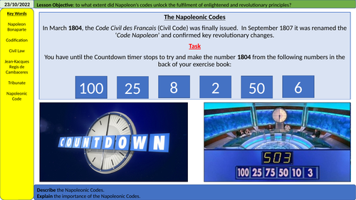 The Napoleonic Code | Teaching Resources