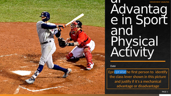 2. Mechanical Advantage in Sport and Physical Activity | Teaching Resources