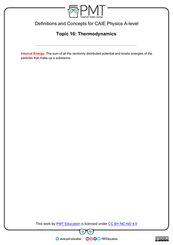 CAIE A-level Physics Definitions | Teaching Resources CAIE A-level Physics Definitions | Teaching Resources