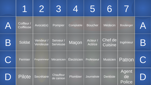 French Jobs Battleships | Teaching Resources