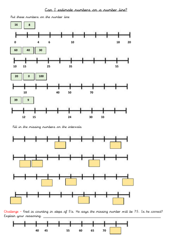 Estimating numbers using different representations, including number ...