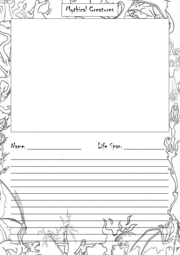 Mythical Creatures Creative Writing | Teaching Resources