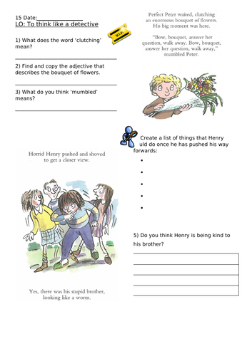 Horrid Henry Guided Reading Planning and Resources | Teaching Resources