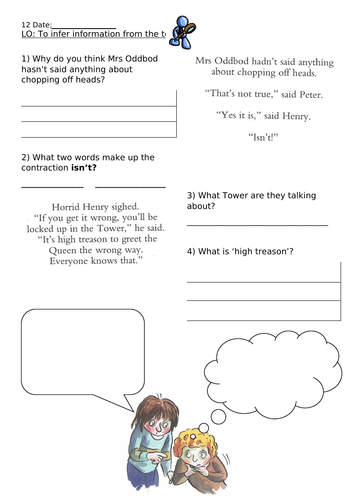 Horrid Henry Guided Reading Planning and Resources | Teaching Resources