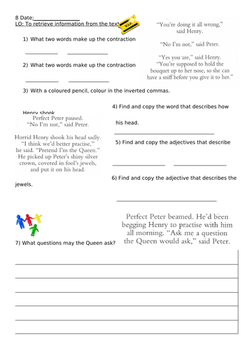 Horrid Henry Guided Reading Planning and Resources | Teaching Resources