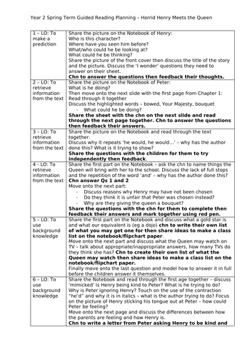 Horrid Henry Guided Reading Planning and Resources | Teaching Resources