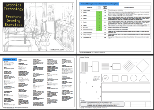 Technical Drawing and Graphics - Set 3 "Freehand Drawing" | Teaching ...