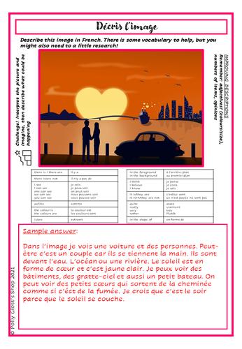 French Valentine's Day Year 10 La Saint Valentin | Teaching Resources