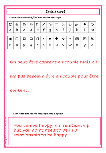 French Valentine's Day Year 10 La Saint Valentin | Teaching Resources
