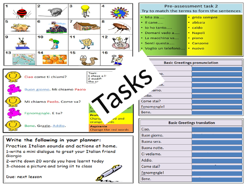 Italian Phonics Greetings | Teaching Resources