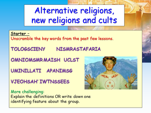 Alternative Religions and Cults Assessment | Teaching Resources