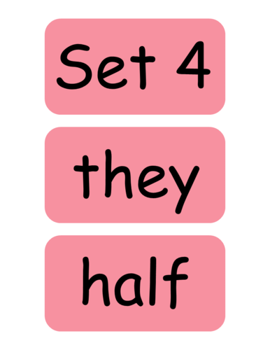 RWI Read Write Inc Red Word Flashcards: Sets 1 to 4 - Phonics & Reading ...