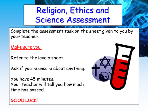 Religion, Ethics and Science Assessment | Teaching Resources